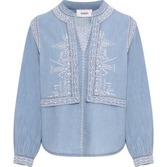 BA&SH Femme, Blouses et Chemises, Bleu, Taille: 42 FR Blouse Laura