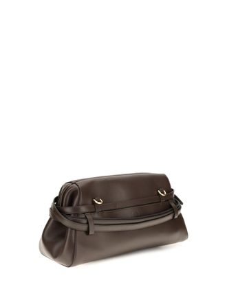 Moschino Nappa Leather Shoulder Bag - Brown