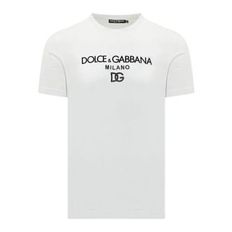 Dolce & Gabbana T-Shirt M/C Giro - - Tops - Herren - Wei&szlig; - XL