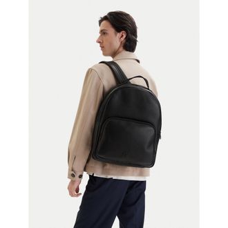 Calvin Klein Rucksack Calvin Klein Webbing Strap Round Backpack LV04D3282G Schwarz