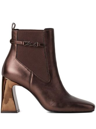 Karl Lagerfeld bottines Astra Nova 90 mm - Marron