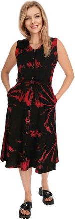 Kunst und Magie Sommerkleid Kleid Batik Sommerkleid Baumwoll Kleid Boho Ibiza Hippie Tie Dye