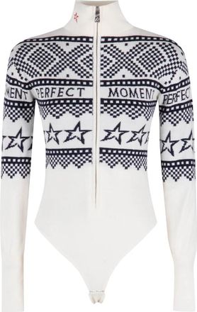 Perfect Moment Holiday Bodysuit - - Tops - Damen - Wei&szlig; - L