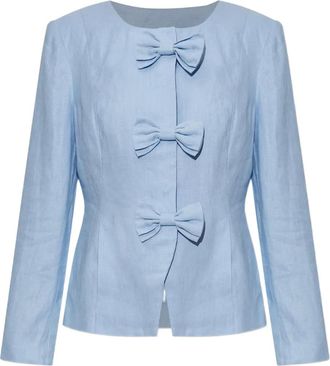 Poss&eacute; Harper bow jacket - Blau