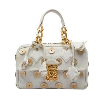 Louis Vuitton Pre-owned Polka Dots Panama Tinkerbell Bag - Femme - Pre-owned - Blanc - Taille: ONE Size