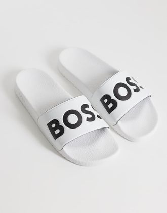 Boss Orange by Hugo Boss BOSS - Aryeh - Claquettes - Blanc