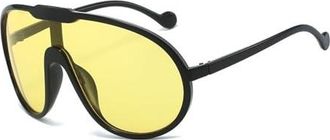 Generic Lunettes De Soleil Dext&eacute;rieur &Agrave; Grande Monture For Hommes, Vacances, Sport For Femmes(Yellow)