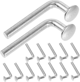 SOLUSTRE 50 Stück Sicherheitsbolzen Stahl Verzinkt Fallbolzen Für Palettenregale Lagerregalbolzen Korrosionsbeständig Einfache Montage