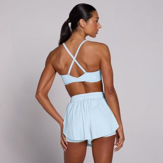 MyProtein Brassi&egrave;re de sport dos torsad&eacute; Tempo MP femme - Bleu ciel - XL