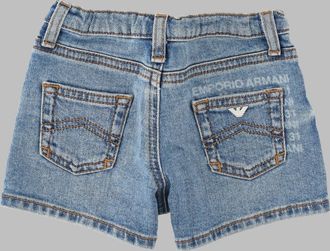 Emporio Armani 5-Pocket Denim Shorts - Blue
