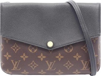 Louis Vuitton Sac bandouli&egrave;re vintage Louis Vuitton en toile Monogram et cuir - Femme - Pre-owned - Brun - Taille: ONE Size