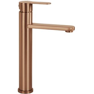 Rea Rubinetto Del Lavabo Rea Arcos High Brush Copper