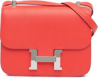 Herm&egrave;s Hobo Bags - Epsom Constance 24 - Gr. unisize - in Orange - f&uuml;r Damen