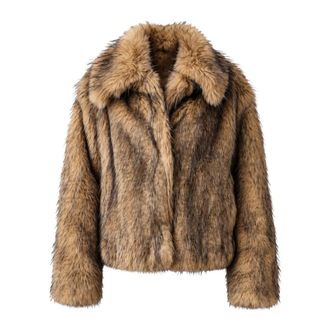HUGO BOSS Cefura Kunstfellmantel - - Jackets - Damen - Beige - XL