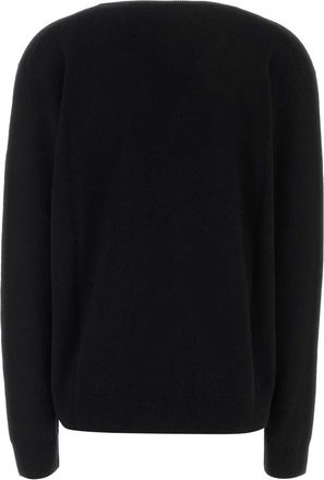 The Row Womens Black Cashmere Phora Sweater Exterior: T-Shirt T-shirts And Polos