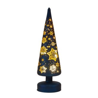 Coen Bakker LED Dekobeleuchtung Stimmungsbeleuchtung f&uuml;r Innen B&auml;umchen verschiedene Designs 3AA, Farbe:Blau Schnee