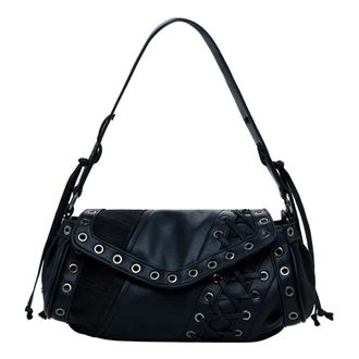 Desigual Femme, Sacs, Noir, Taille: ONE Size Zarauz Tango Patch Bag