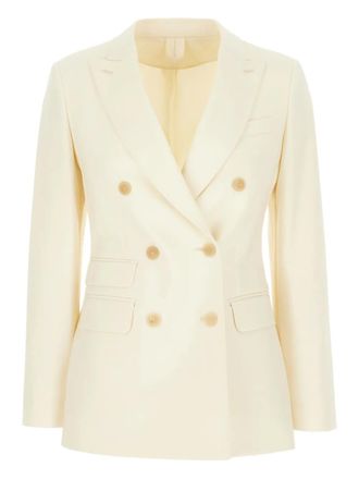 Max Mara blazer à boutonnière croisée - Blanc