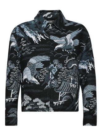 Amiri veste Crane Tapestry - Noir