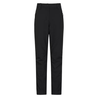 Mountain Warehouse Damen/Damen Arctic II Stretch Fleece gef&uuml;tterte lange Hose (Schwarz)