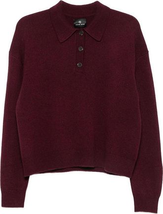 Anine Bing Pull Col Rond - Rouge