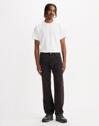 Levi's 555 - Locker geschnittene Straight Jeans in Schwarz