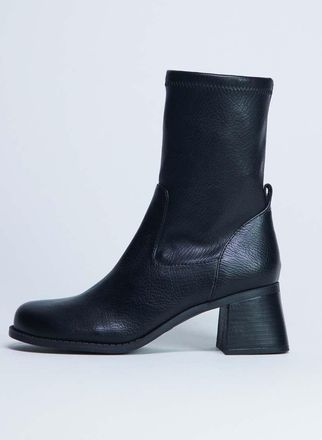 Topshop Niamh - Bottines à talon carré - Noir
