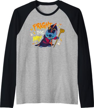 Disney Stitch in Jafar Costume Fright This Way Halloween Raglan