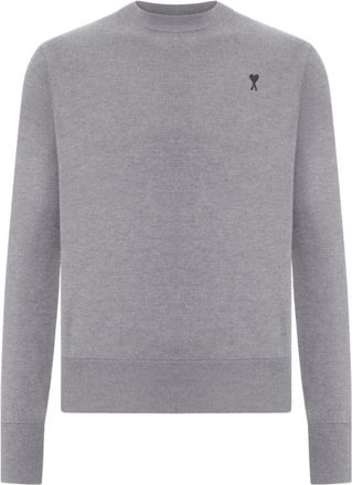 Ami Pull &agrave; col rond De Coeur - Homme - Pulls - Gris - Taille: M