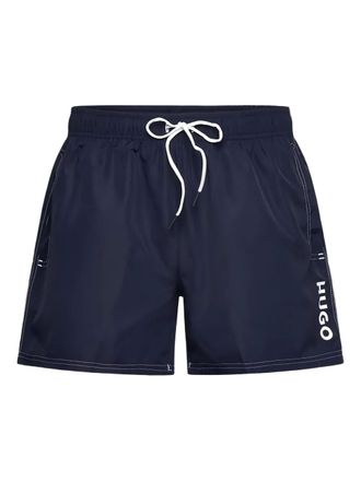 HUGO BOSS Max Badeshorts mit Kordelzug - Blau