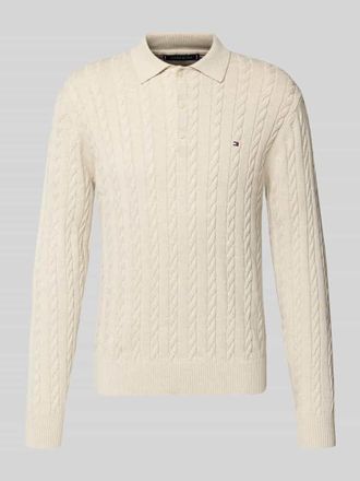 Tommy Hilfiger Regular Fit Strickpullover aus reiner Baumwolle