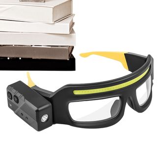 Generico Bausicherheitsbrille: Radbrille mit Anti-Beschlag-Gl&auml;sern, Typ-C-Lichtintegration, sto&szlig;feste Rahmenstruktur, Abdeckungsattribut d