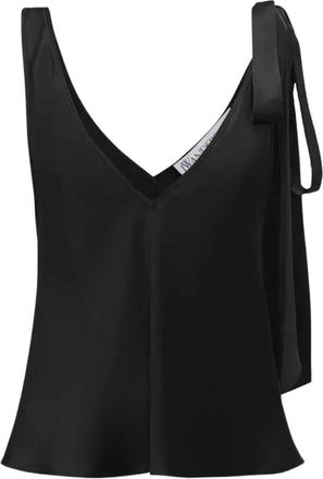 J.W.Anderson Femme, Tops, Noir, Taille: 34 FR D&eacute;bardeur en soie sans manches
