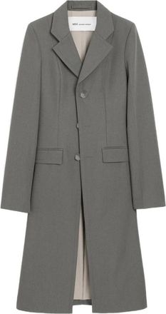 Ami Femme, Manteaux, Gris, Taille: 36 FR Manteau ajust&eacute; crois&eacute;