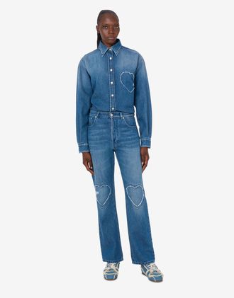 Moschino Blaue Denim-Hose aus Baumwolle - Blau