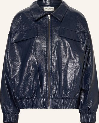 Lollys Laundry Lollys Laundry Jacke Ven In Lederoptik blau
