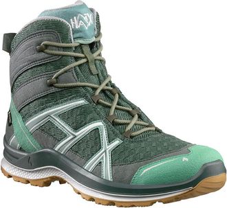 Haix Damen Freizeitschuhe BLACK EAGLE Adventure 2.2 GTX mid Ws 330134 Grau/Gr&uuml;n 42,5