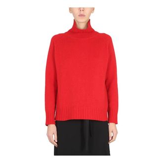 Stefano Mortari Femme, Pulls, Rouge, Taille: 38 FR Turtleneck Sweater