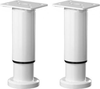 Generic 2er-Pack verstellbare Tischbeine, 72-110 cm (28,35-43,31 Zoll), M&ouml;belf&uuml;&szlig;e aus Metall for Sofatische(White)