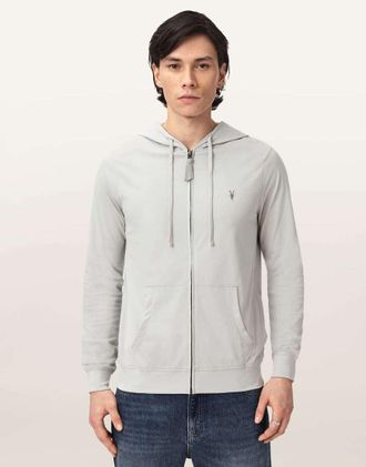 AllSaints Brace - Sweat &agrave; capuche - Gris galet