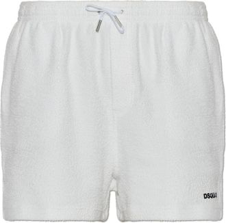 Dsquared2 Homme, Shorts, Blanc, Taille: XL Terry Cotton Shorts