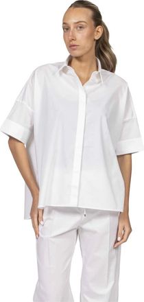 Fay Femme, Blouses et Chemises, Blanc, Taille: 36 FR Camicia M 3/4