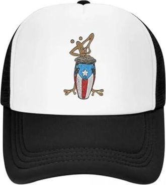 Generic Casquette personnalis&eacute;e Boricua Portoricaine Coqui Ta&iuml;no Casquette de Baseball Protection Solaire Trucker Ajustable pour Femmes et Hommes d&eacute;t&eacute; Cadeau 