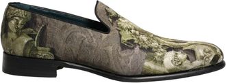 Dolce & Gabbana Homme, Chaussures, Multicolore, Taille: 43 EU Mocassins Jacquard Baroque
