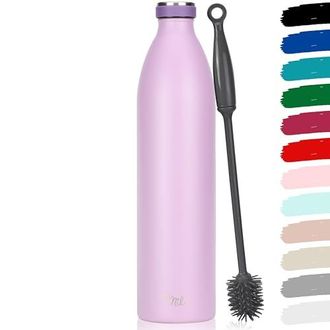 Milu Bouteille deau en Acier Inoxydable - Double paroi isol&eacute;e sous vide - Bouche Standard Gourde - 350ml 500ml / 750ml / 1000ml/ 1.5l - sans BPA - Thermo G