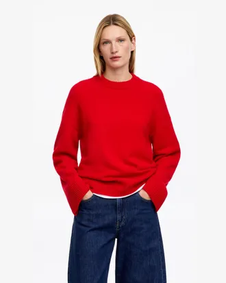 Arket Oversize-Pullover Aus Reinem Kaschmir -Rot