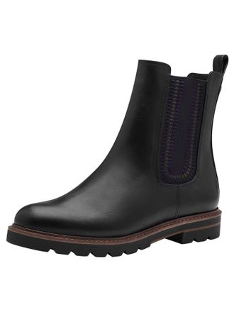 Marco Tozzi Damen Chelsea Boots Flach mit Rei&szlig;verschluss, Schwarz (Black), 36 EU
