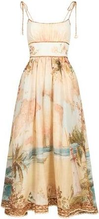 Zimmermann Robe Mahon &agrave; imprim&eacute; fleuri en lin et coton