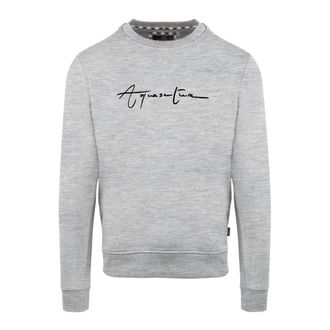 Aquascutum Sweatshirt f&uuml;r Herren, Rundhalsausschnitt, Regul&auml;r (Grau)