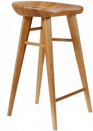 Generic Barhocker aus Holz, r&uuml;ckenlehnenloser Tresenstuhl, K&uuml;chen-Fr&uuml;hst&uuml;cksbarstuhl mit Fu&szlig;st&uuml;tze, ergonomisch geformter Barhocker f&uuml;r Lounges